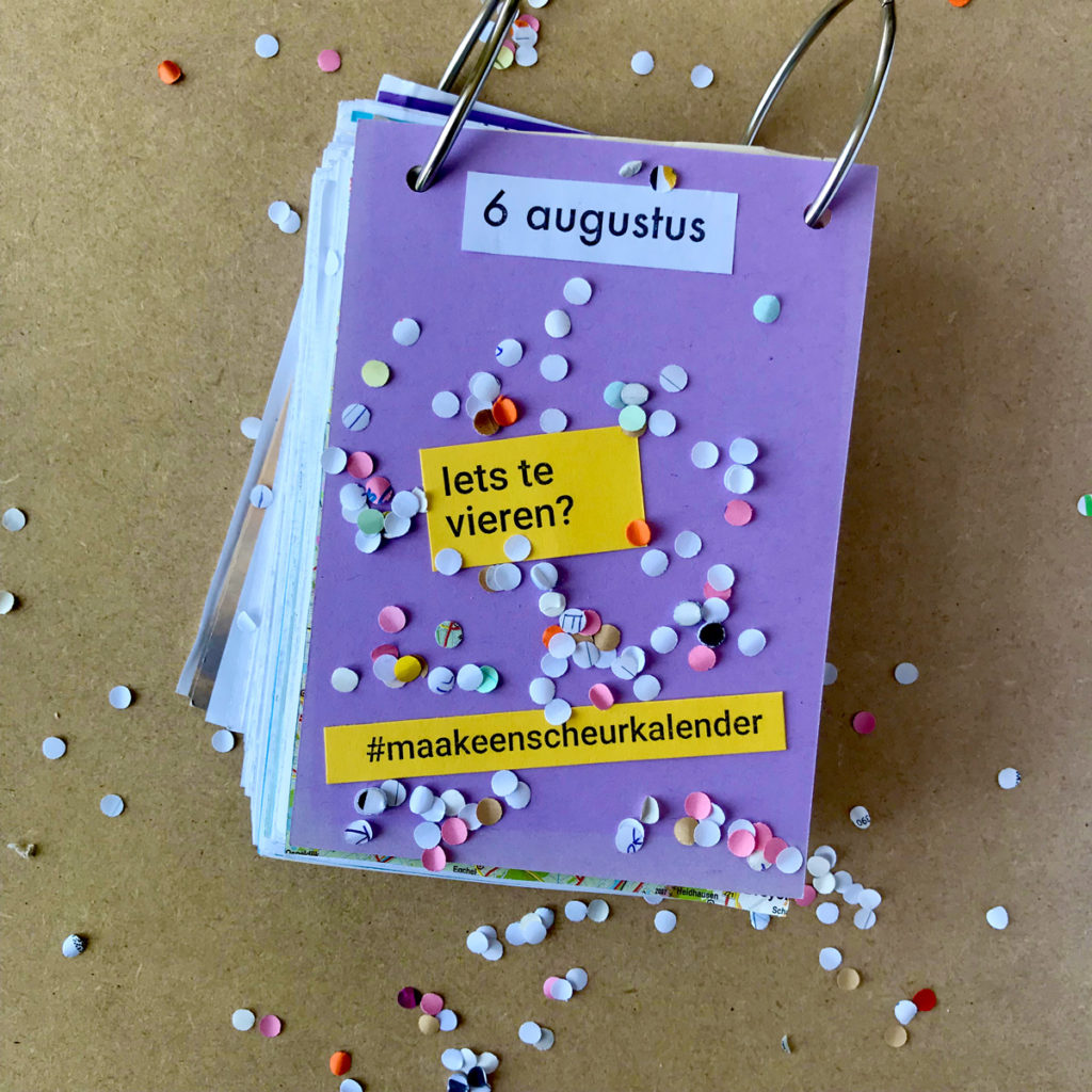 Samen een scheurkalender maken - Zelfgemaakte Scheurkalender